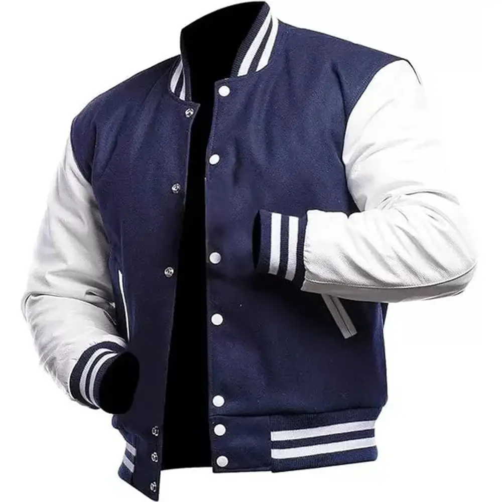 Navy Blue Varsity Letterman Jacket | Letterman Varsity Jacket