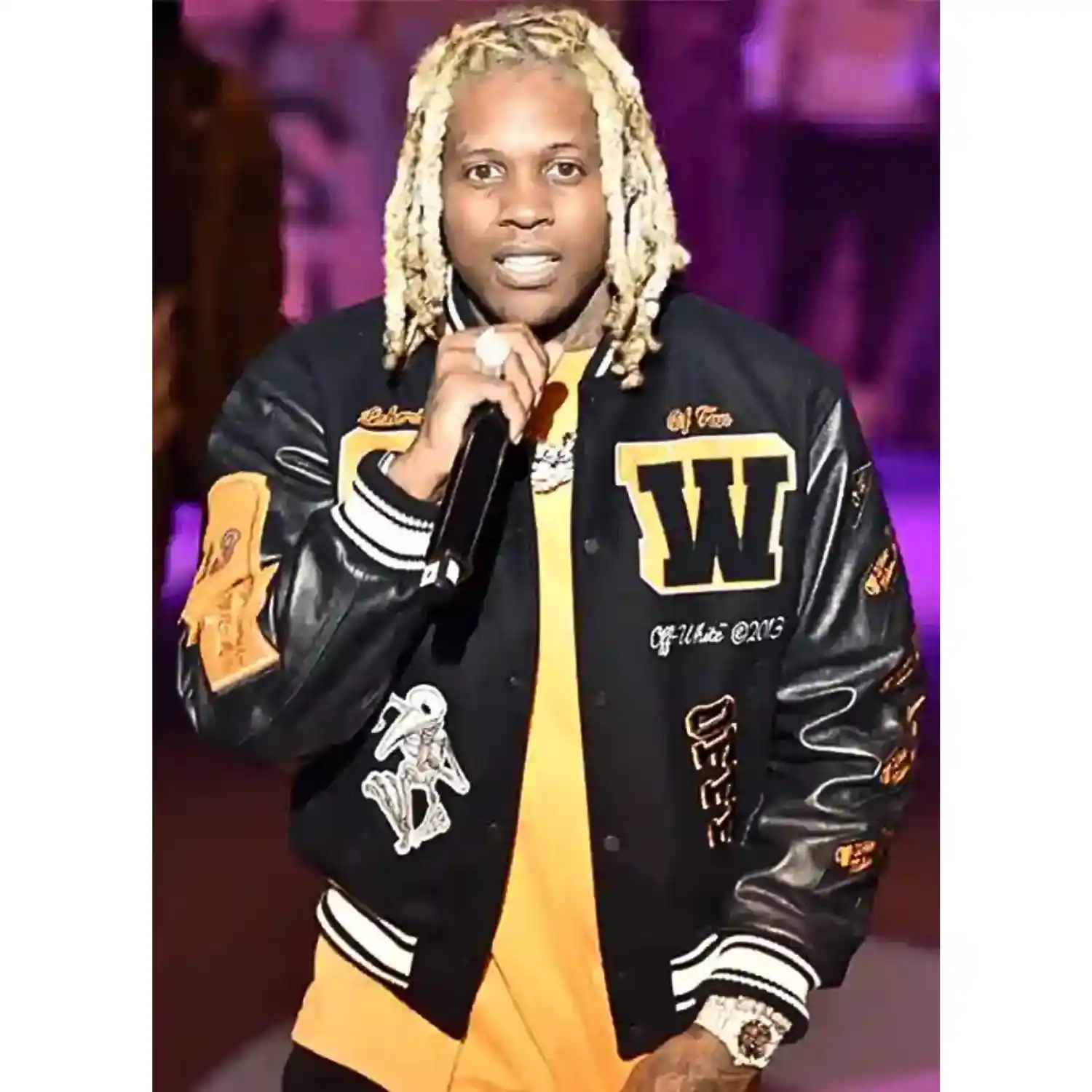 Lil Durk Varsity Jacket | Black Rapper Lil Durk Varsity Jacket