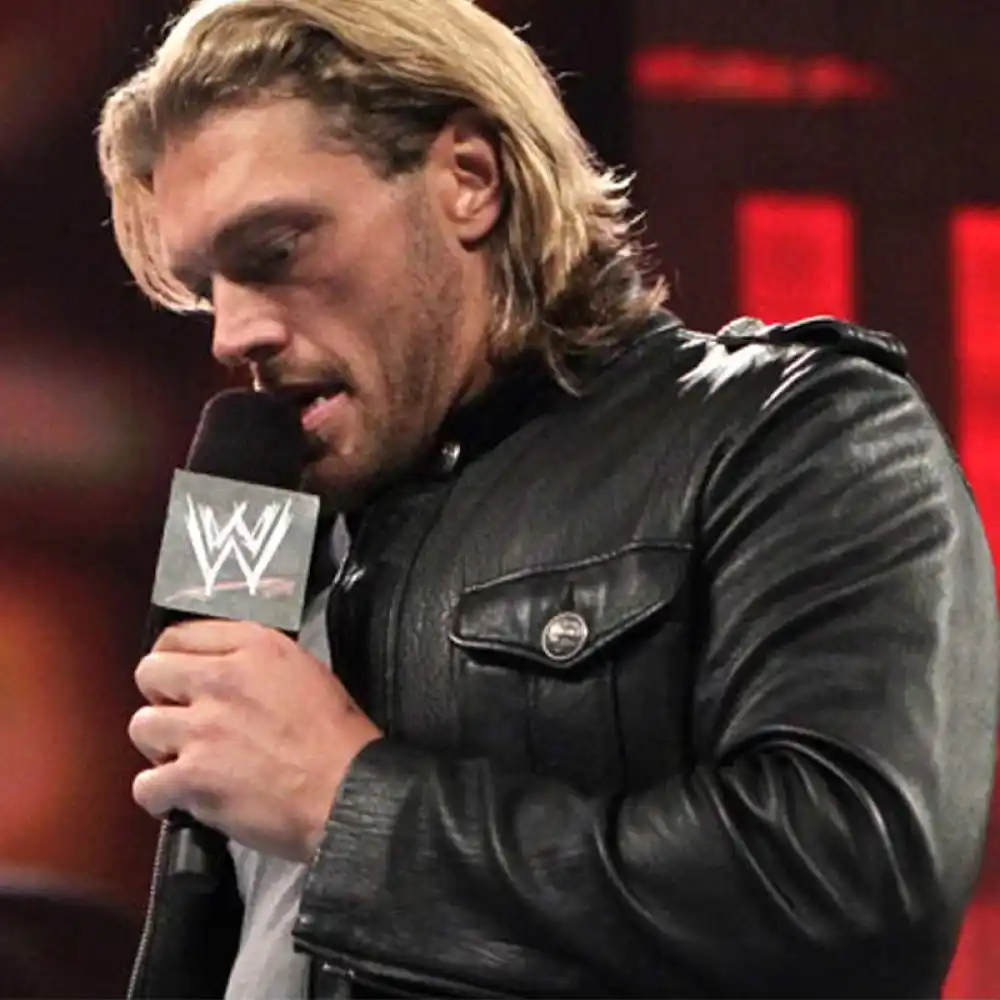 WWE Edge Black Leather Jacket | Black WWE Edge Jacket