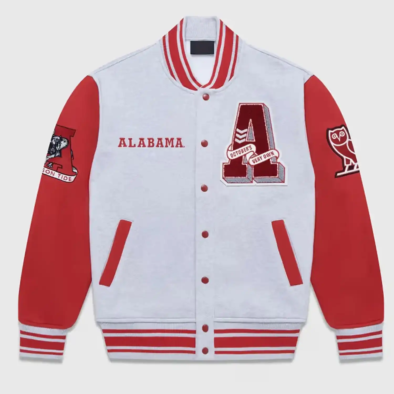 Alabama Crimson Tide OVO Varsity Jacket - Free Shipping