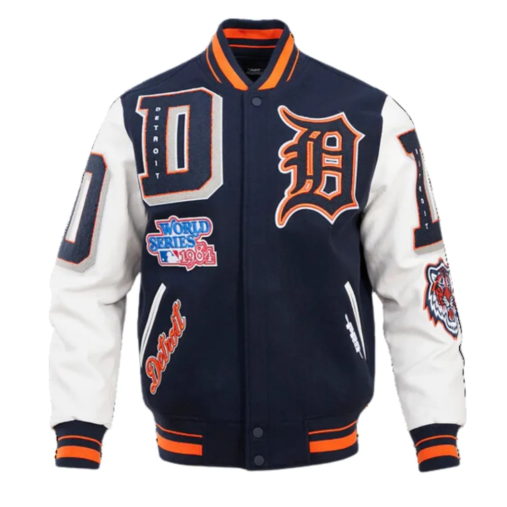 Detroit Tigers Mash Up Logo Varsity Jacket | Buy Now